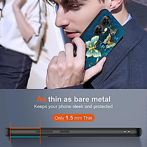 Starhemei for OnePlus Nord N30 5G Case, OnePlus Nord CE 3 Lite 5G Case, Silicone TPU Slim Rubber Flexibility Soft Protective Cover Protector Phone Case for OnePlus Nord N30 5G 2023 (Butterfly)