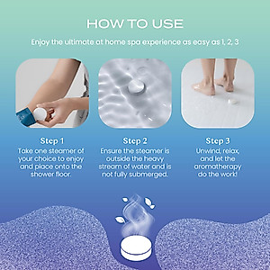 Body Restore Shower Steamers Aromatherapy 6 Pack, Relaxation Birthday Gifts for Women and Men, Travel Essentials, Stress Relief and Self Care - Variety