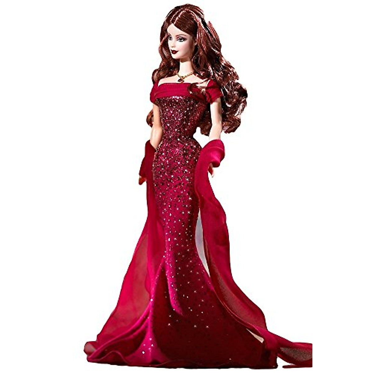 Barbie B3415 2002 Birthstone July Ruby Doll