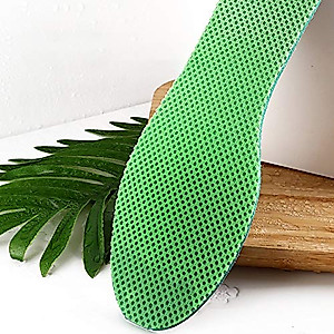 3 Pairs Mint Deodorant Insoles Health Light Weight Shoes Pad Absorb-Sweat Breathable Mesh Cloth Sports Insert Men Women (Size : 43) (36)