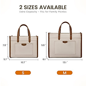 LOVEVOOK Lunch Bag Women Fashion,Lightweight Large Capacity Insulated Lunch Box for Office Work Picnic,Nude-Apricot,M