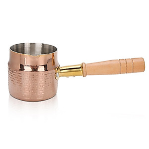 Saucepan Butter Warmer Stainless Steel Saucepan Pot, 13.5 Oz Milk Butter Warmer Pot Melting Pan Small Sauce Pan Coffee Tea Soup Warming Butter Melting Pot for Stove Top, Dishwasher Safe