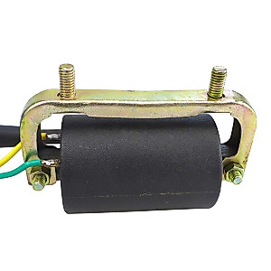 TIKSCIENCE Ignition Coil with Cap Fit for Honda CT90 CM91 C90M Trail 1966-1979 Replace 30530-102-780, Black