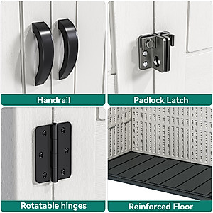 YITAHOME 59 cu ft Vertical Outdoor Storage Shed w/o Shelf, 5.6 x 2.3 ft Lockable HDPE Waterproof Tall Storage Cabinet, Suitable for Patio Furniture, Pool Accessories, and Garden Tools, Light Gray