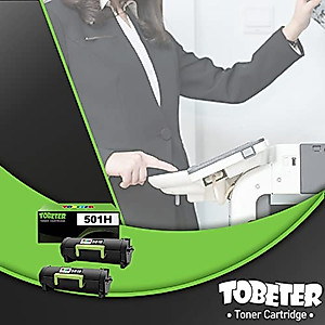 ToBeter Remanufactured 501H 50F1H00 High Yield Toner Cartridge for Lexmark MS310 MS312 MS315 MS410 MS415 MS510 MS610, MS310dn MS312dn MS315dn MS410dn MS415dn MS510dn Printer (up to 5,000 Pages)