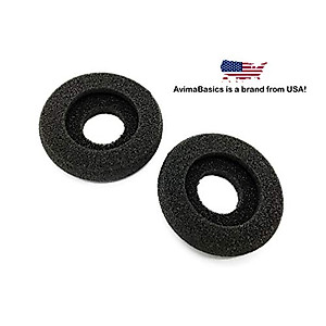 AvimaBasics CS55 Ear Cushion | Replacement Ultra Soft Foam Cushion Compatible with Plantronics 43937-01, CS50, CS50-USB, CS55, CS55H, CS60, CS60-USB, DuoSet, H141, H141N Wireless Headset