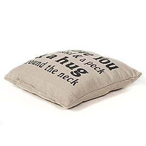 Cotton I Love You a Bushel and Peck 8 x 8 inch Square Decorative Throw Pillow