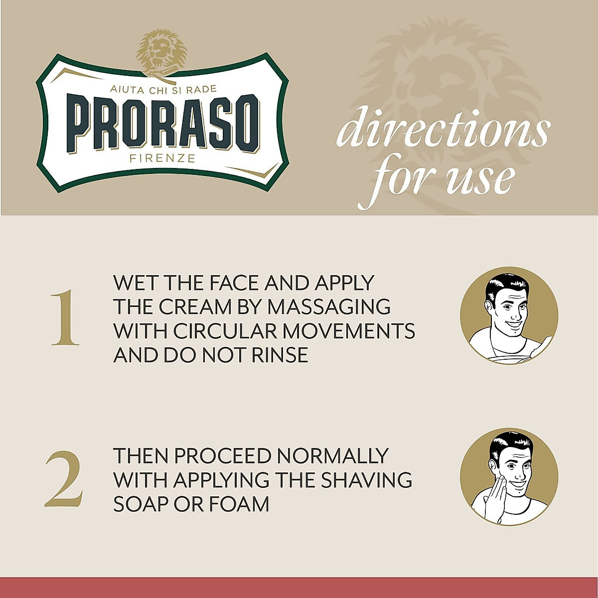 Proraso Pre-Shave Conditioning Cream for Men, Moisturizing and Nourishing for Coarse Beards with Sandalwood Oil, 3.6 oz