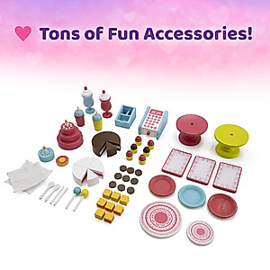 Playtime by Eimmie 18 Inch Doll Furniture - Wardrobe Closet for Doll Clothes & Accessories Storage - Wooden Playsets for American, Generation and Similar 14"- 18" Girl Dolls