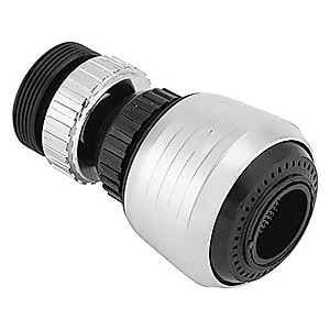 Oumefar Water Saving 360° Swivel Prevent Sputtering Tap Spray Head Adapter Faucet Aerator Faucet Bubbler Filter(2 pieces)