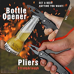 VEITORLD Cool Gadgets Survival Tools Hammer Multitool, Gifts for Men Him Dad, Anniversary Birthday Gift for Husband Boyfriend, Camping Accessories Gadgets Stocking Stuffers for Men