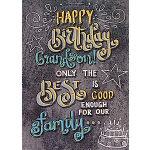 Designer Greetings Only The Best Chalk Drawings Birthday Card for Grandson