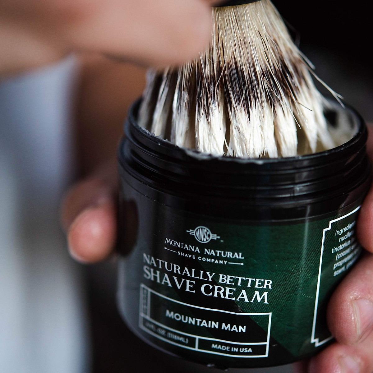 MNSC Lavender Lime Naturally Better Shave Cream - Smooth Shave, Hypoallergenic Sensitive Skin Formula, Softer Skin, Prevent Nicks, Cuts, and Irritation, Handcrafted in USA, All-Natural & Plant-Derived