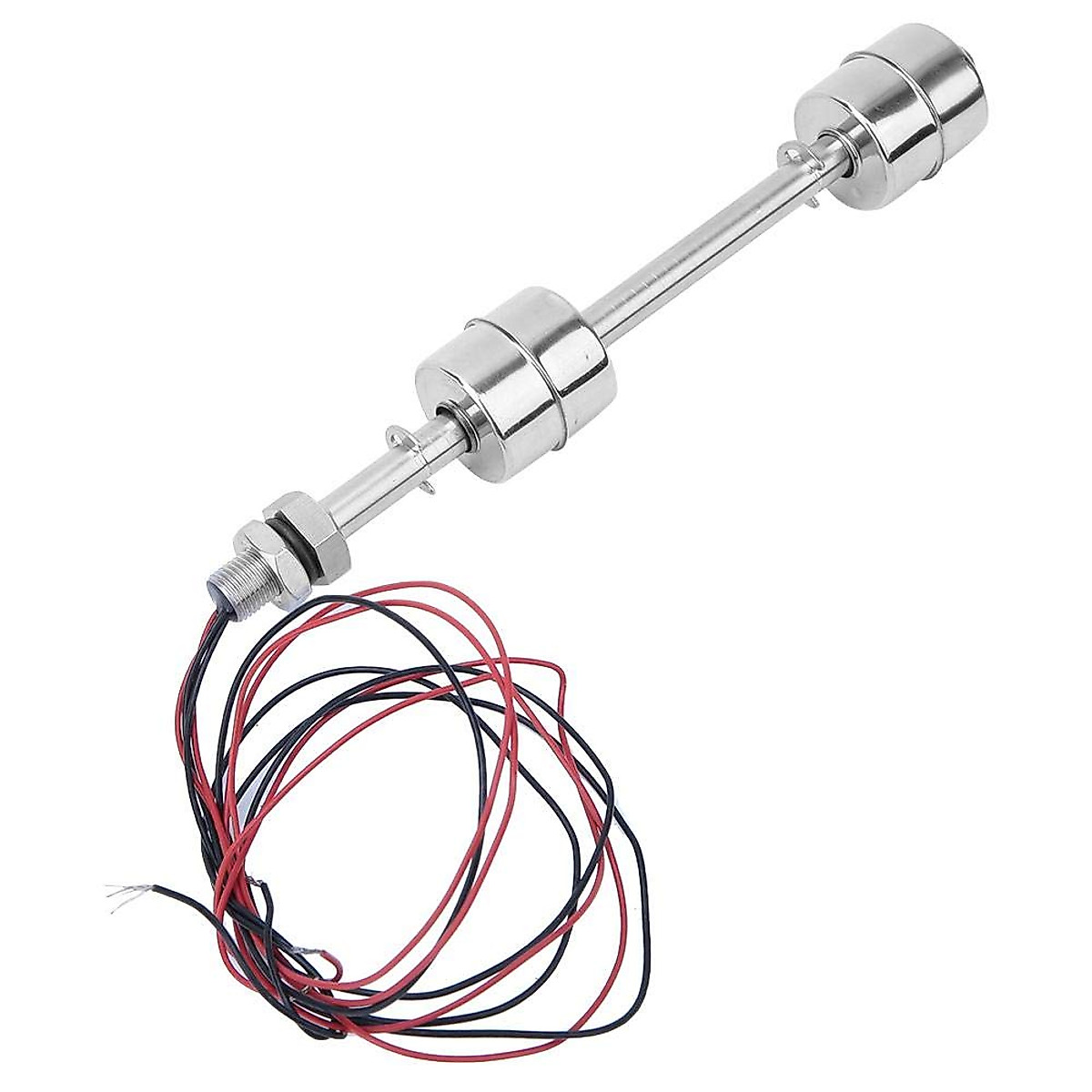 Float Switch Water Level Sensor, Stainless Steel Double Ball Fish Tank Liquid Float Switch Water Level Controller for Water Tank, Pool, Sink, Fish Tank, etc(4 Size)(150mm)