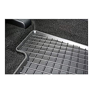 Black Rubber Car Floor Mats VD569 All Weather Odorless Car Floor Mat Liners 4-Piece Set Car Accessories Compatible with Ford Focus C-Max C-Max Type C214 2004 2005 2006 2007 2008 2009 2010