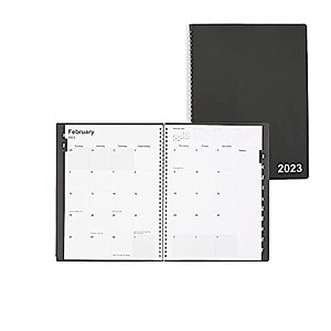 2023 Staples 8-Inch X 11-Inch Monthly Planner, Black (Tr52184-23)