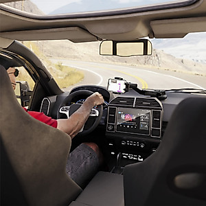 Truckules Truck Phone Holder Mount Heavy Duty Cell Phone Holder for Truck Dashboard Windshield 16.9 inch Long Arm, Super Suction Cup & Stable, Compatible with iPhone & Samsung, Gray, Pickup Truck