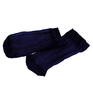 JEATHA 3 Pairs Summer Silk Thin Ankle Sheer Socks Anti-slip Casual Short Over Ankle Socks Stretchy Hosiery for Men Women Navy Blue One Size