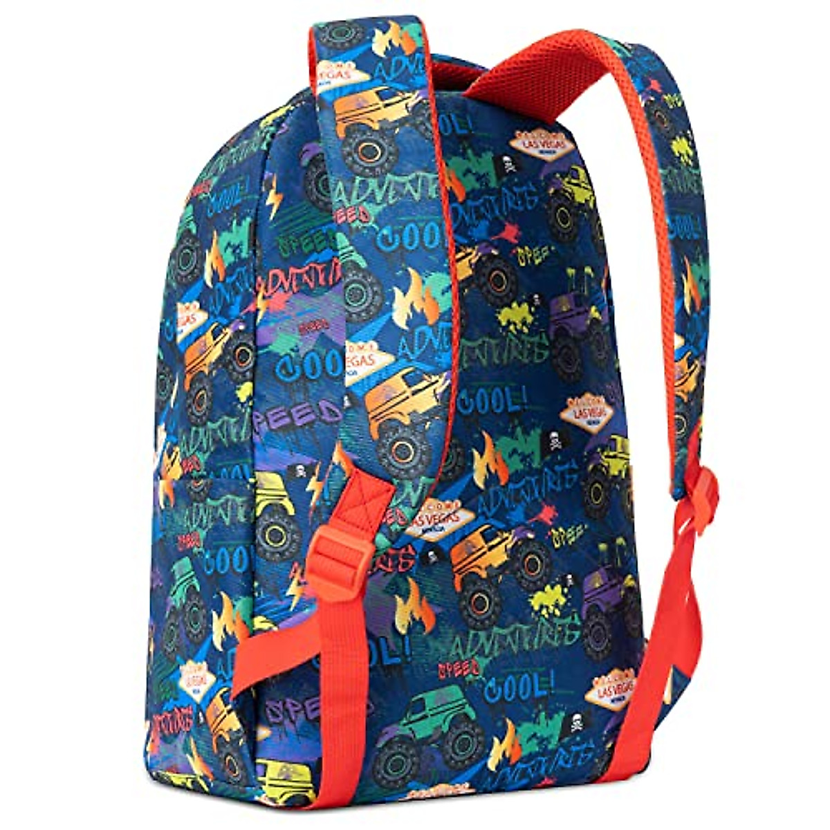 Snug Kids Backpack for School, Sports and Travel Perfect for Ages 4+ (Monster Trucks)