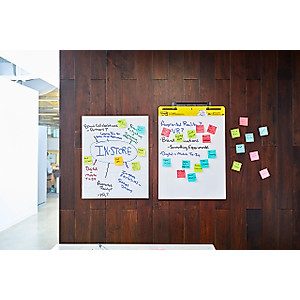 Post-it Super Sticky Easel Pad, 25 x 30 Inches, 30 Sheets/Pad, 6 Pads, Large White Premium Self Stick Flip Chart Paper, Super Sticking Power (559VAD6PK)