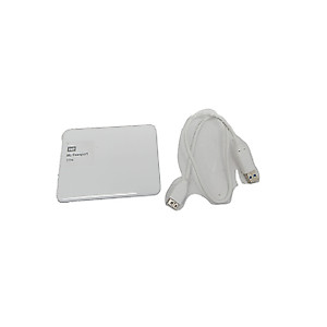 WD 2TB White My Passport Ultra Portable External Hard Drive - USB 3.0 - WDBBKD0020BWT-NESN