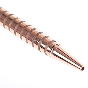Graphique Rose Gold Floating Glitter Pen - 5.5" Refillable Black Ink Ballpoint Pen with Floating Glitter & Matching Gift Box, Makes a Beautiful and Unique Gift
