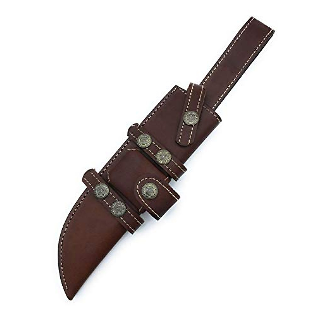13" long custom handmade leather sheath for 8"—9" cutting blade knife