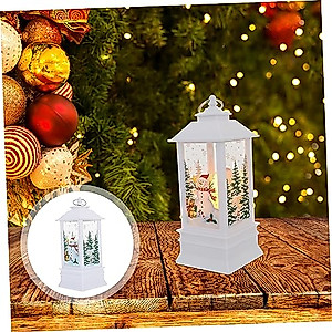Didiseaon 1PC Music Decor Portable Christmas Decor Christmas Music Snow Globe Nativity Snow Globe Snowman Snowglobe lamp Decorations Christmas Lights LED Desk lamp