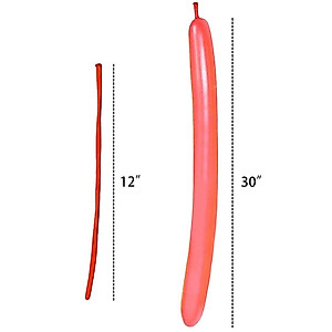 Koogel 400PCS 260Q Twisting Animal Balloons Assorted Color Thickening Latex Twisting Modeling Long Magic Balloons for Animal Shape Weddings, Birthdays Clowns, Xmas Presents