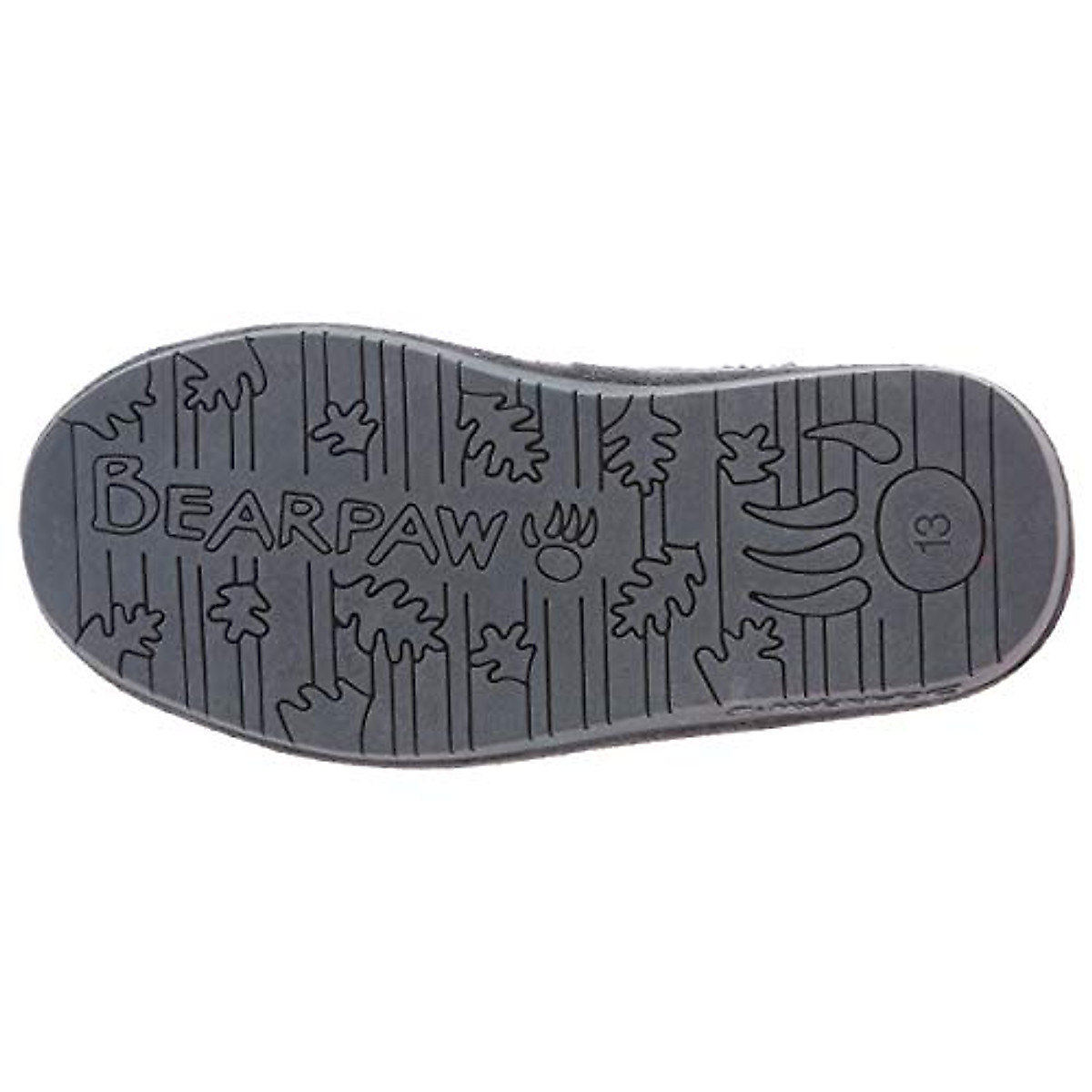 BEARPAW Emma Tall Youth Boot,Charcoal,4 M US Big Kid