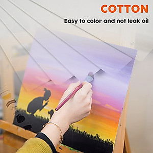 CONDA Artist Canvases for Painting 12 x 16 inch, 14 Packs & 8 x 10 inch, 12 Packs Set Primed, 100% Cotton