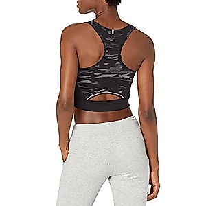 PUMA Women's Run High Shine Crop Tank, Black, X-Large