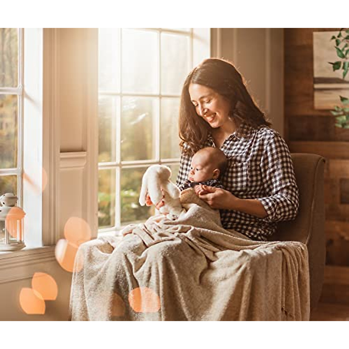 Chanasya Chenille Velvety Texture Decorative Throw Blanket with Tassels Super Soft Cozy Classy Elegant with Subtle Shimmer for Chair Couch Bed Living Bed Room Ivory Throw Blanket (50x65 Inches) Cream