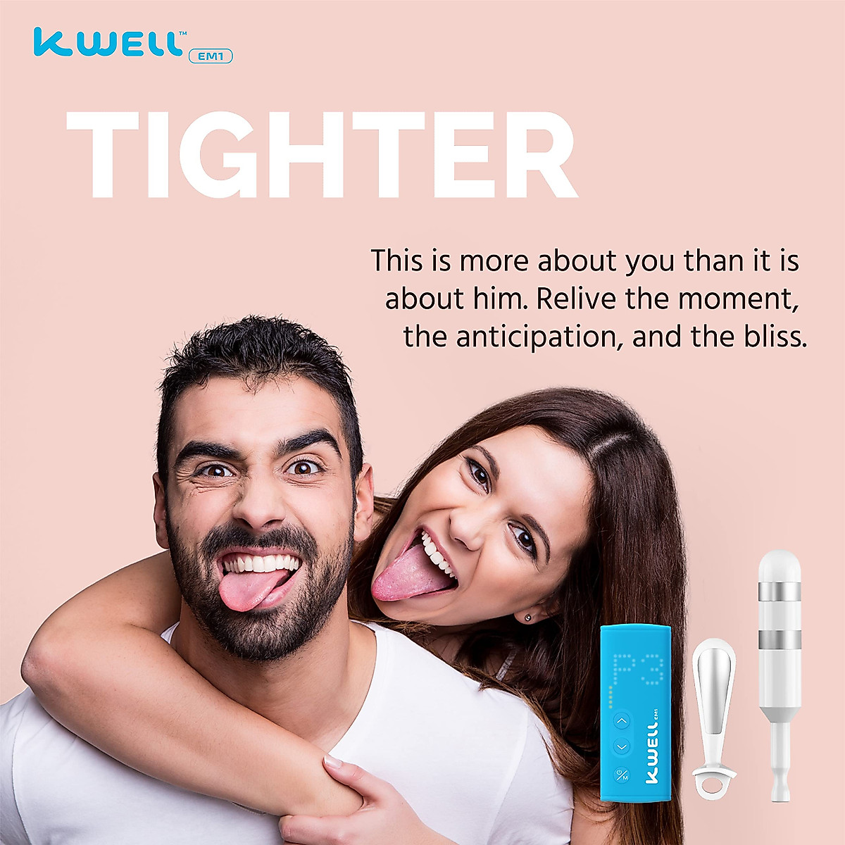 KWELL Smart Auto Kegel Exercise Urinary Incontinence Treatment Device for Women Electrical Muscle Strengthener Stress Urge Urinary Incontinence, Bladder Control, FDA 510K Cleared
