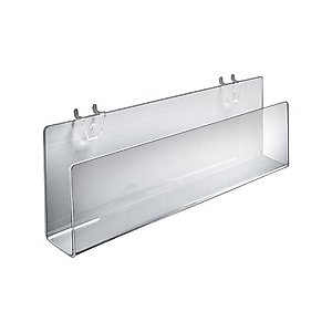 Azar Displays 556098 Clear Acrylic Greeting Card Holder for Pegboard / Slatwall (2 Pack)
