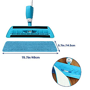 6 Pack Microfiber Spray Replacement Mop Pads - Perfect Cleaning Solution for Home and Commercial Use, Compatible with Bona Floor Care System