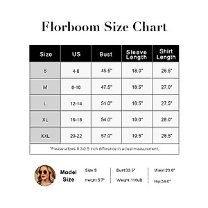 Florboom Round Neck Solid Loose Fit Sweatshirt Long Sleeve Tops for Work, White L