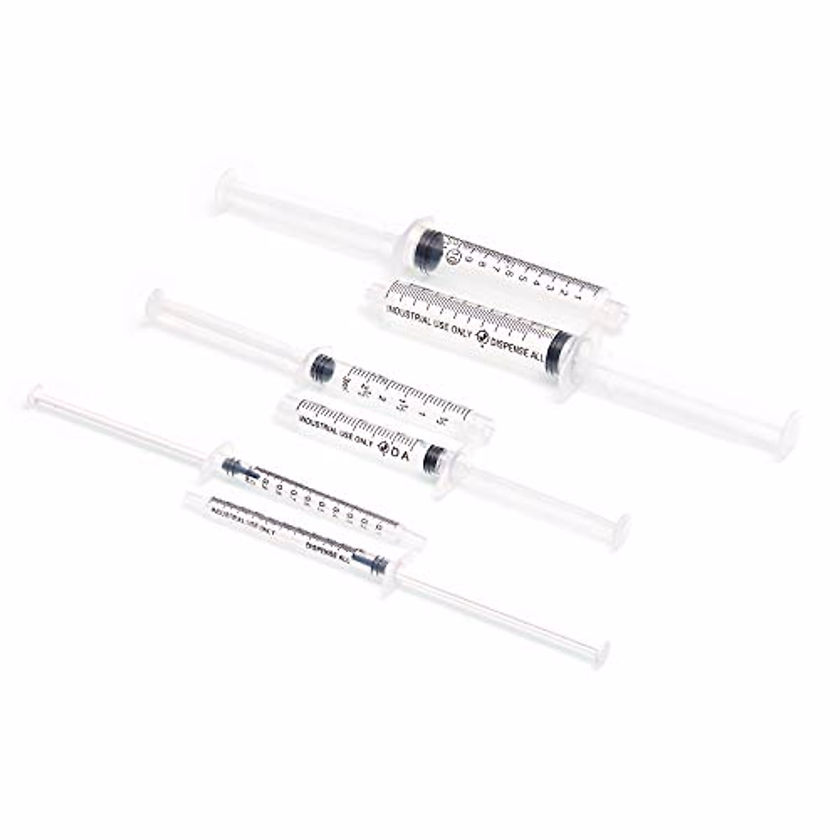 Dispense All - K2-9PK All-Purpose Industrial Syringe Kit - 1ml/3ml/10ml with 1 & 2 Inch 14, 18, & 21 Gauge Dispensing Tips, Syringe Caps and Tip Covers