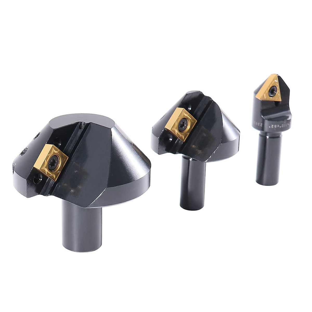 Accusize Industrial Tools, 1/4'', 1/2'' and 1-1/4'' 82 Degree Indexable Carbide Countersinks, 0046-0982