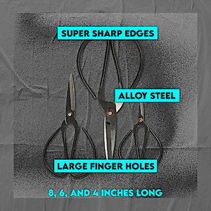 SE 3-Piece Chinese Scissors Set (8", 6", and 4") - SC616