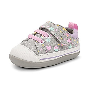 See Kai Run - Stevie II First Walker Shoe for Infants, Gray Jersey/Happy, Infant 4