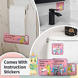 Unicorn Potty Training Chart & 35 Magnetic Stickers - Potty Chart, potty training sticker chart, potty training chart for toddlers girls, potty training stickers, potty chart for boys with stickers