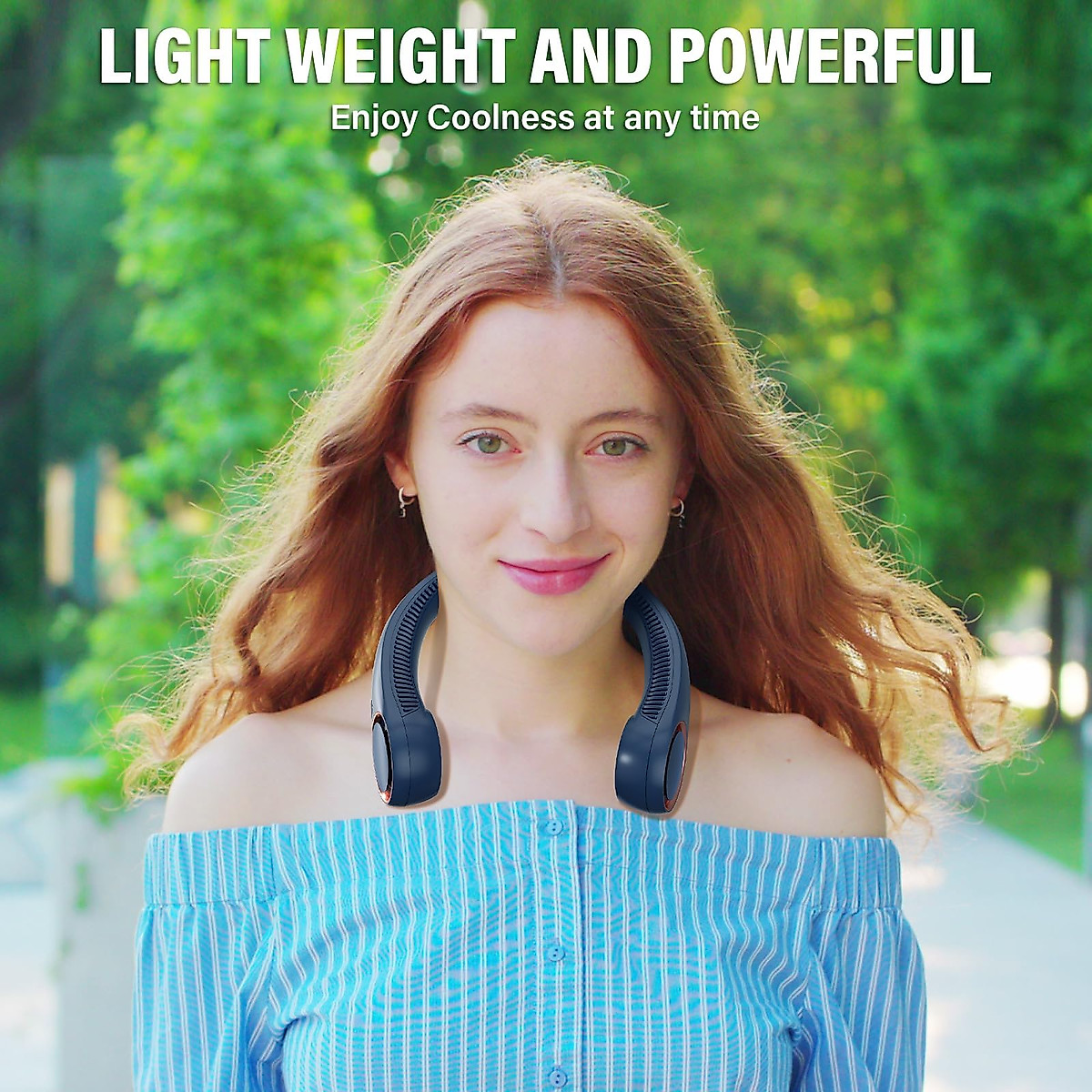 Neck Fan, USB Rechargeable Personal Fan,Hand Free Bladeless Portable Fans,4000 mAh, 3 Speeds,72 Air Faster softer 360° Cooling, Ultra Quiet,Gift Suitable for Home, Office, Travel, Sports