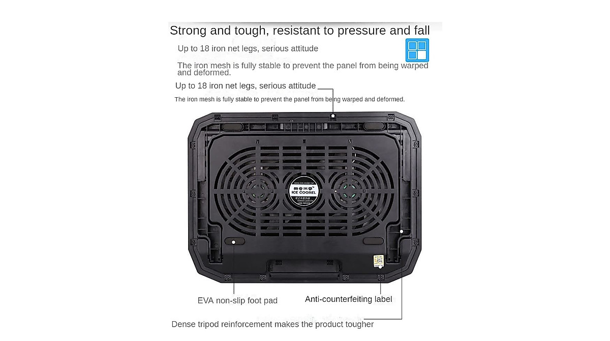 LEJN Pink Laptop Cooling Pad for Gamers