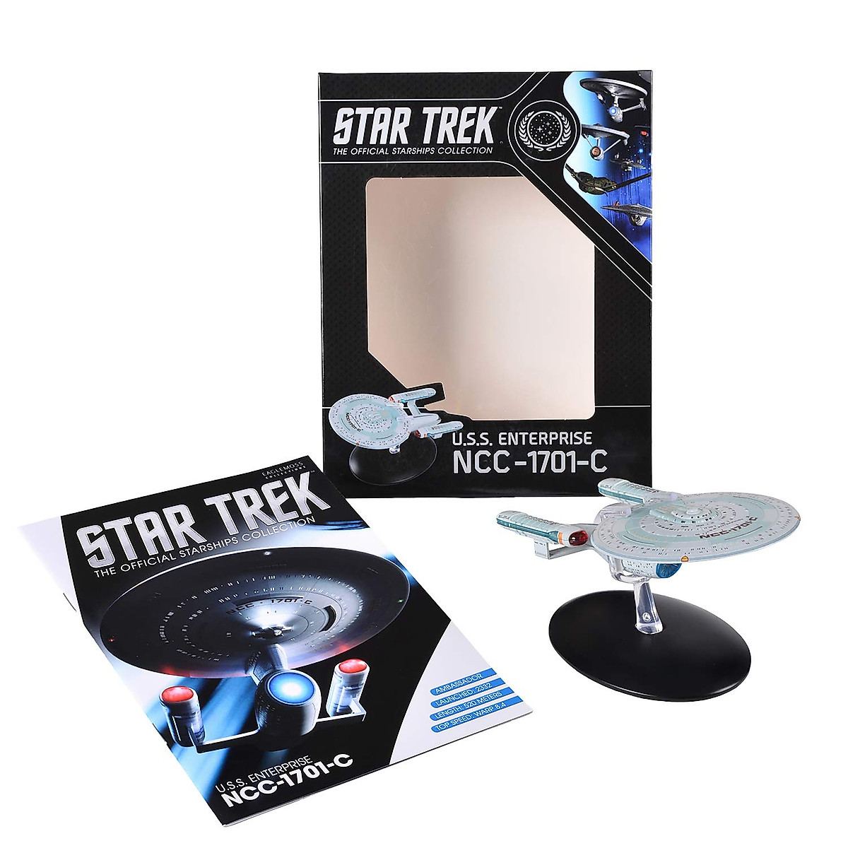 Hero Collector| Star Trek The Official Starships Collection | Eaglemoss Model Ship Box U.S.S. Enterprise NCC-1701-C