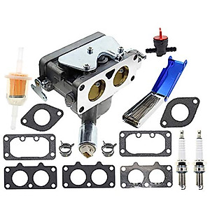 Carbhub 796997 Carburetor for Briggs & Stratton 796227 796258 796997 Lawn Tractor fits Briggs Stratton V-Twin 407777 40N877 40R877 445677 445877 44L777 44M777 44P777 44R677 Engine - 796227 Carburetor