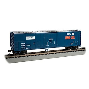 Bachmann Trains - 50’ Steel Reefer - Tropicana #13088 (Blue & Silver) - HO Scale