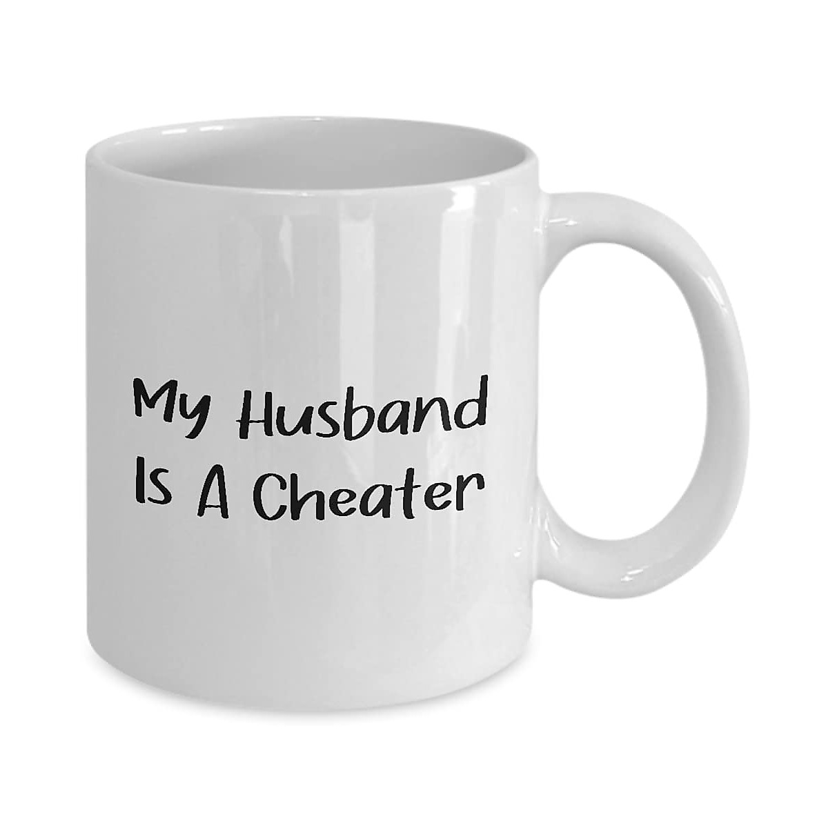 Gifts for Cheater Coffee Mug Tea Cup - 11oz Novelty - Funny Liar Cheating Ex Husband Wife Spouse Divorced Lying Deceiver Sarcastic Cheat Relationship Gag Revenge Cute Idea - My Husband is a Cheater