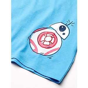 Amazon Essentials Disney | Marvel | Star Wars | Frozen | Princess Girls' Short-Sleeve T-Shirts, Pack of 4, Star Wars Rule The Galaxy, XX-Large