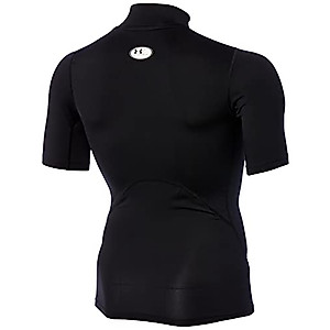 Under Armour Men's Standard HeatGear Short-Sleeve Mock Neck, Black (001), Small